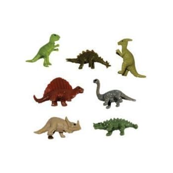 Amazon.com: Dinosaur Figures - 20 Tiny Stretchy Mini Dinosaurs by AA ...