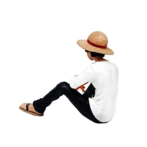 Monkey D Luffy Action Figure One Anime Piece Sitting Pose Mini Toy ...