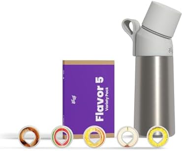 air up® Bottle Steel Silver (480 ml) Including 5 Pods Original ...