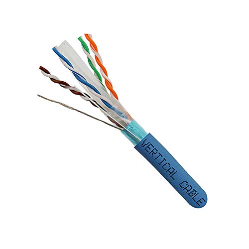Vertical Cable 062-504/S/BL Cat6 Shielded 550MHz 23AWG Solid Bare ...
