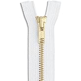 Amazon.com: 60 inch Metal Zipper Black 60” Gold Brass Metal Heavy Duty ...