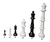 MegaChess Large Premium Chess Set with 12 Inch Tall King Black and ...
