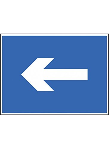 Caledonia Signs 67510K One Way Arrow Only Sign, Aluminium, 400 mm x 300 ...