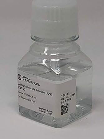Calcium Chloride (CaCl2) [10%] Solution - 100 ml: Amazon.com ...