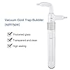 SHAUSE Glass Vacuum Cold Trap 2-Part Lab Gas Washing Bottle Solvent ...