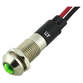 Amazon.com: PilotLights 12 Volt DC Pilot Light, 10mm Panel Indicator ...