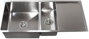42 Inch Stainless Steel Undermount Double Bowl Kitchen Sink with Drain ...