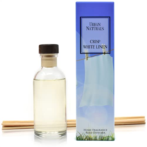 Urban Naturals Crisp White Linen Reed Diffuser Gift Set | with Citrus ...