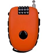 Bosvision Ultra-Secure 4-Digit Combination Lock with 3 Feet Retractable ...