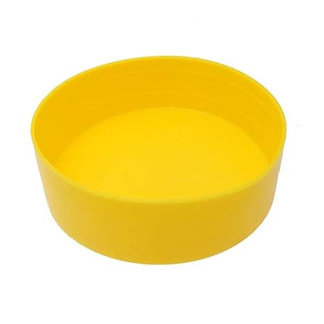 Pack of 4 Yellow Plastic Post Caps, 110mm ID, End Cap, Post Protection ...