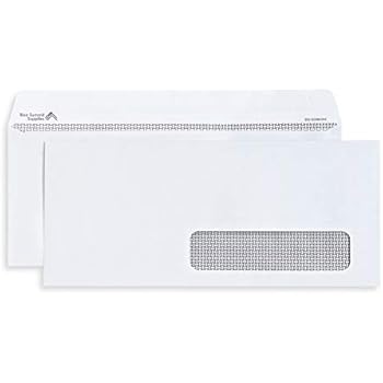 Amazon.com : #10 Right Side Window Envelopes (4 1/8 x 9 1/2) - 24lb ...