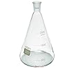 Deschem 2000ml,24/40,Glass Erlenmeyer Flask,2 Litre,Conical Flasks ...