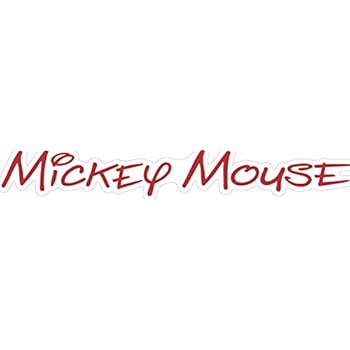 Amazon.com: 9 Inch MICKEY MOUSE AUTOGRAPH Signature Text Name Writing ...