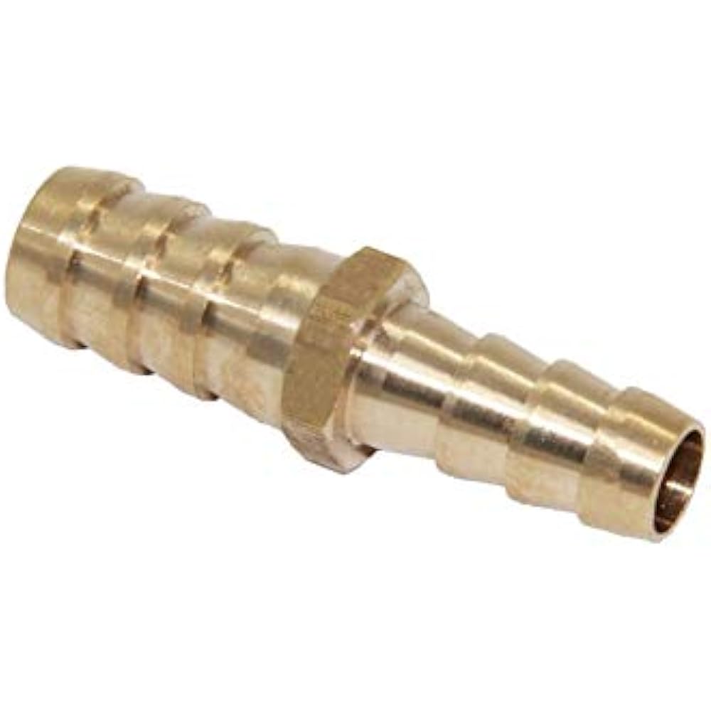 1 4 To 3 8 Reduce ID Hose Barb Splicer Hex Union Fitting Intersection 1-4-to-3-8-reduce-id-hose-barb-splicer-hex-union-fitting-intersection