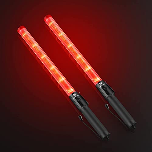 RoadHero 2 Pack Traffic Wand, 21Inch Led Traffic Control Baton, Safety ...