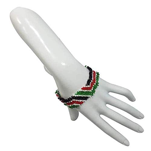 Amazon.com: Kenya/Kenyan Flag Bracelet: Handmade