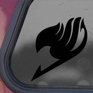 Buy FAIRY TAIL Logo Black Sticker Decal Anime Cartoon Die-cut Black ...