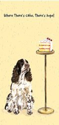 English Springer Spaniel Birthday Greeting Card - Bowzer Cake: Amazon ...