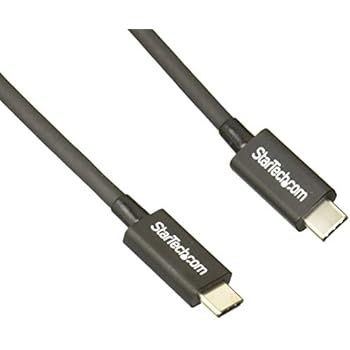 Amazon.com: Thunderbolt 3 Cable 40Gbps USB C Cord 1.65ft (0.5m) 3A/60W ...
