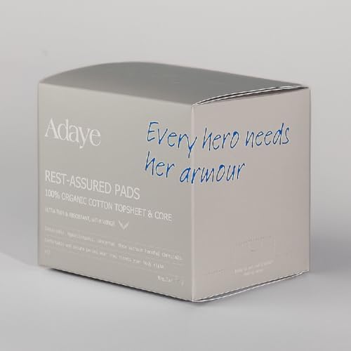 Adaye Period Pads | 100% Organic Cotton Topsheet and Core with Wings | Sustainable, Toxin-Free ...