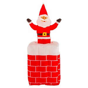 Watch Christmas Masters 5 Foot Animated Inflatable Santa in Chimney ...