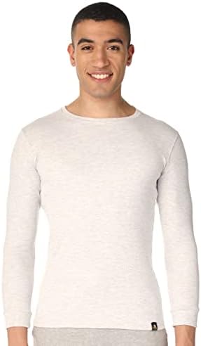 Thermo Heat treated Cotton Long Sleeves Undershirt For Men-Light Grey-L ...