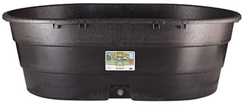 Little Giant® Poly Oval Stock Tank | Water Trough | Plastic Pond Tub ...