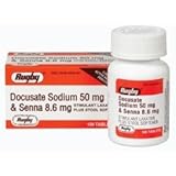 Amazon.com: Docusate Sod & Senna 50/8.6mg 100ct. *Compare to Peri ...
