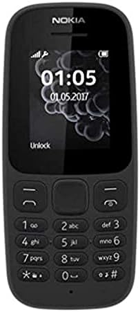 Nokia Nokia 105 Mobile Phone, Less than 512 MB Single SIM Black (2002D ...