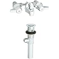Central Brass 1177-DA Two Handle Shelf Back Bathroom Faucet in Chrome ...