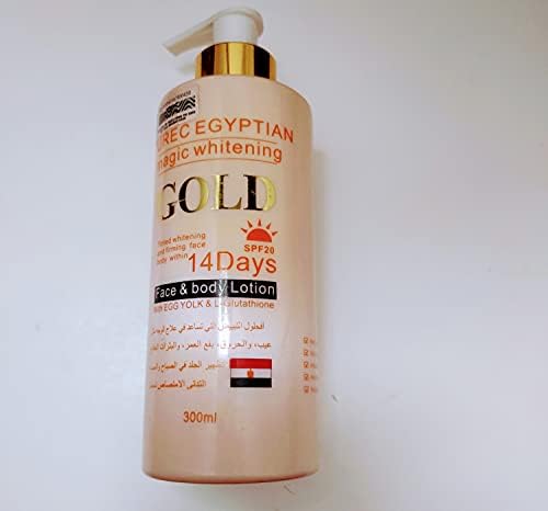 Pure Egyptian Magic Whitening Gold Lotion - 14 Days with Glutathione ...
