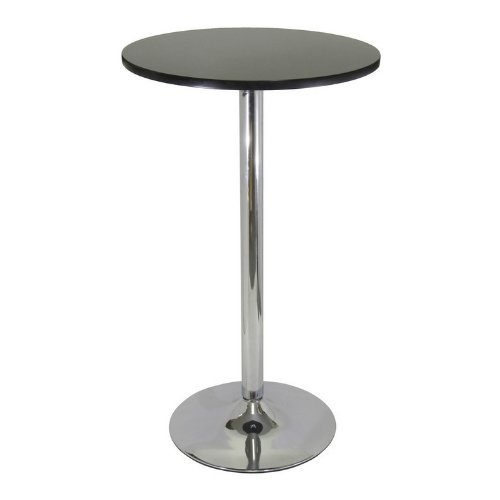 Round Chrome, Bar, Pub, Buffet, Cocktail Table, Stand