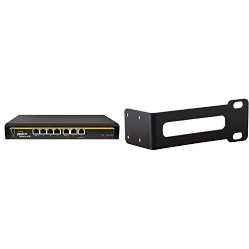Peplink Balance 20 Dual-WAN Router, Black (BPL-021) and 1U Rack Ear ...