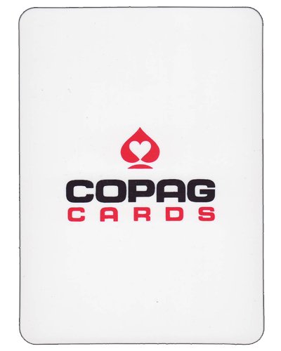 brybelly White Copag Logo Plastic Cut Card - Narrow Bridge Size by Brybelly