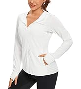 Amazon.com : Women's UPF 50+ UV Sun Protection Clothing Zip Up Hoodie SPF Long Sleeve Sun Shirt ...