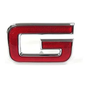 Amazon.com: OEM NEW Front Grille GMC Emblem Badge Chrome and Red 2016 ...
