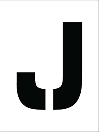 National Marker Corp. PMC8-J Stencil, Letter J, 8 Inch: Amazon.com ...