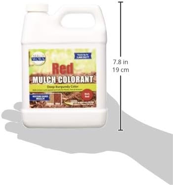 MulchWorx Red Mulch Color Concentrate – 2,800 Sq. Ft. – Deep Burgundy ...