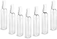 Amazon.com : Clear PET Cosmo Plastic Bottle (PBA Free) 4 Oz w/ White ...