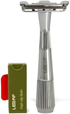 سعر Leaf Shave | Twig Razor, Chrome - Eco-Friendly Razor for Men & Women, Single-Blade Safety ...