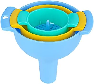 Fivean Kitchen Funnels for Filling Bottles, 4 in 1 Small/Medium/Large ...