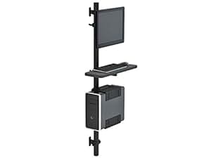 Amazon.com: Adjustable Wall Mount Computer Station (Black): Industrial ...