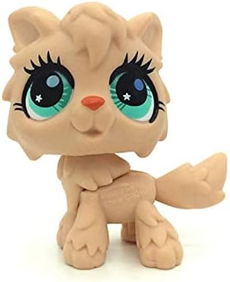 Mini Pet Shop. LPS Rare #2278 Wolf Brown Tan Husky Timberwolf Star ...