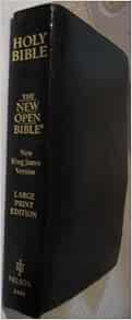 New Open Large Print Study Bible: Thomas Nelson: 9780840785282: Amazon ...