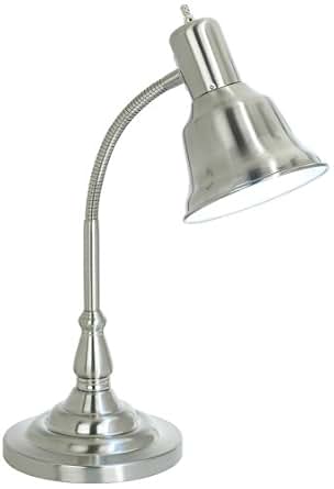 OTT-LITE Bella Silver Energy Saving Gooseneck Desk Lamp - Home Office ...