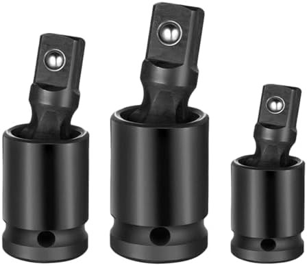 Swivel Socket Set, 3-Piece Impact Universal Joint Socket Swivel Set ...