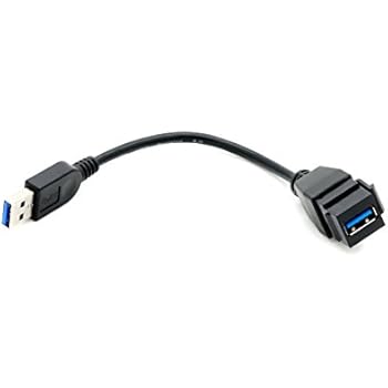 Amazon.com: RiteAV Black USB 3 A Male-Female M/F Pigtail Extension ...