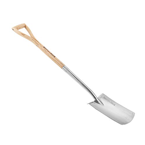 Berry&Bird Garden Digging Spade, Stainless Steel Border Spade, 43 Inch ...