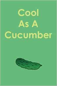 Amazon.com: Cool As A Cucumber: Inspirational Journal, 6x9, 150 Blank ...
