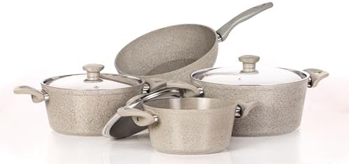 Top Chef Granite Cookware Set 7-Pieces, Beige price in Egypt | Amazon ...